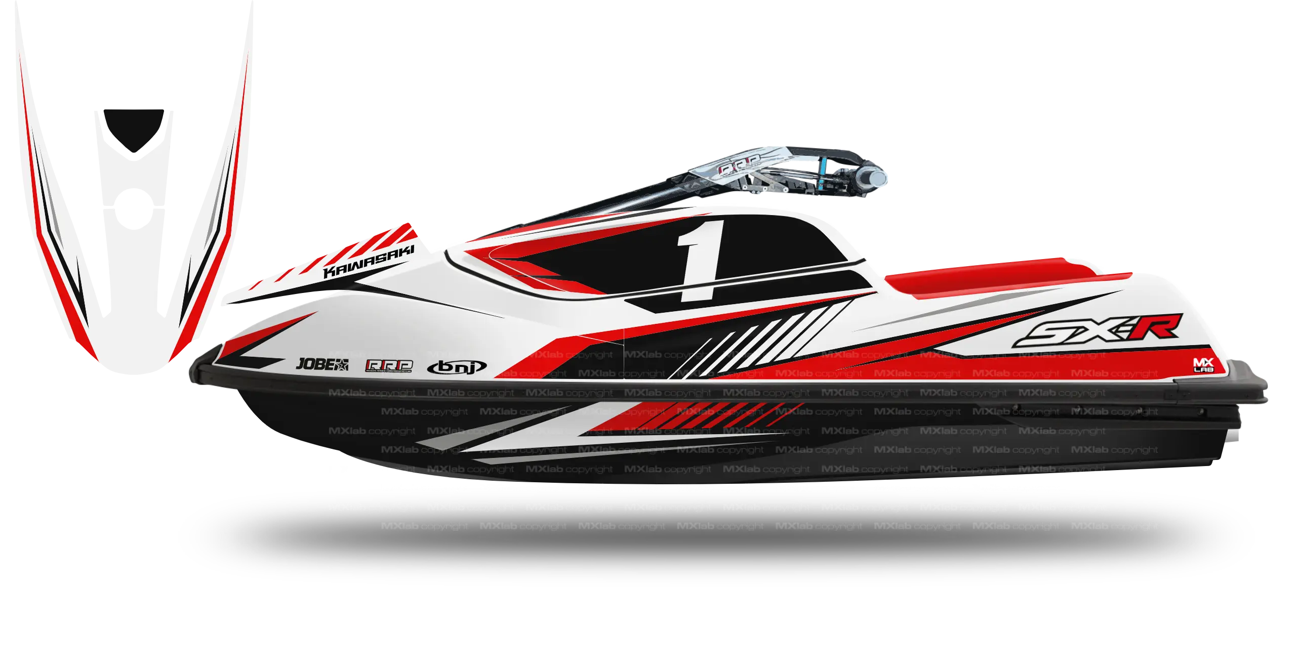 Kit déco jetski Kawasaki SXR 1500 LAB1 – Personnalisable – MXlab