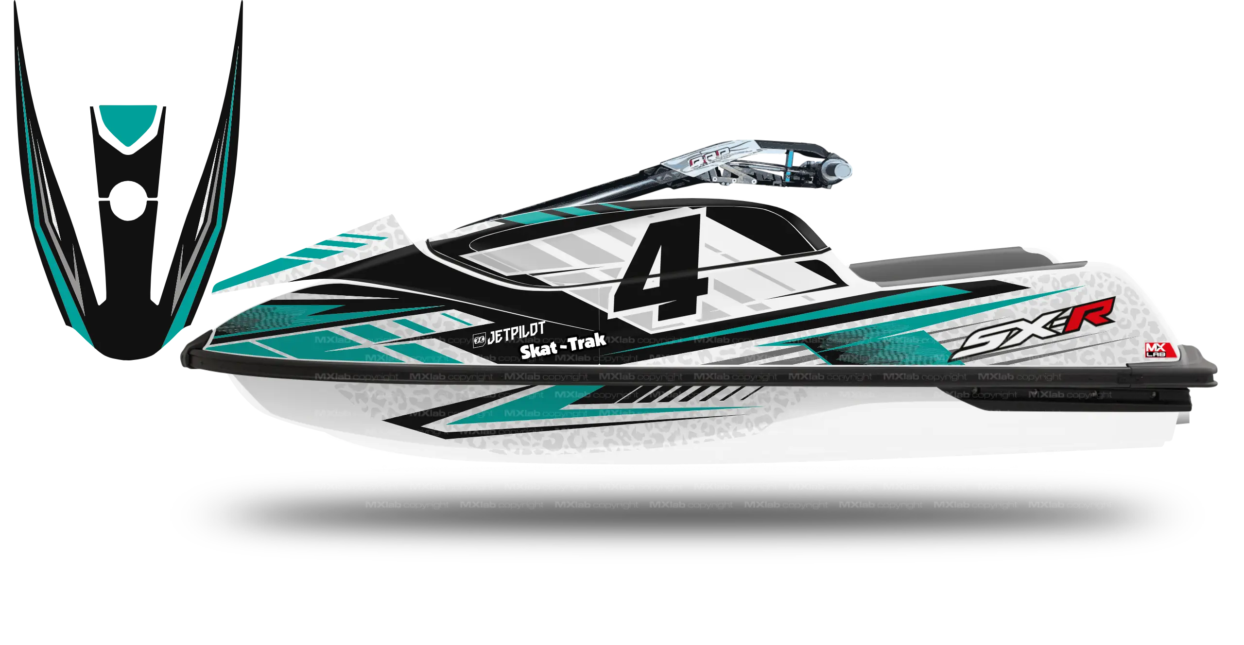Kit déco jetski Kawasaki SXR 1500 LAB4 LEO – Personnalisable – MXlab