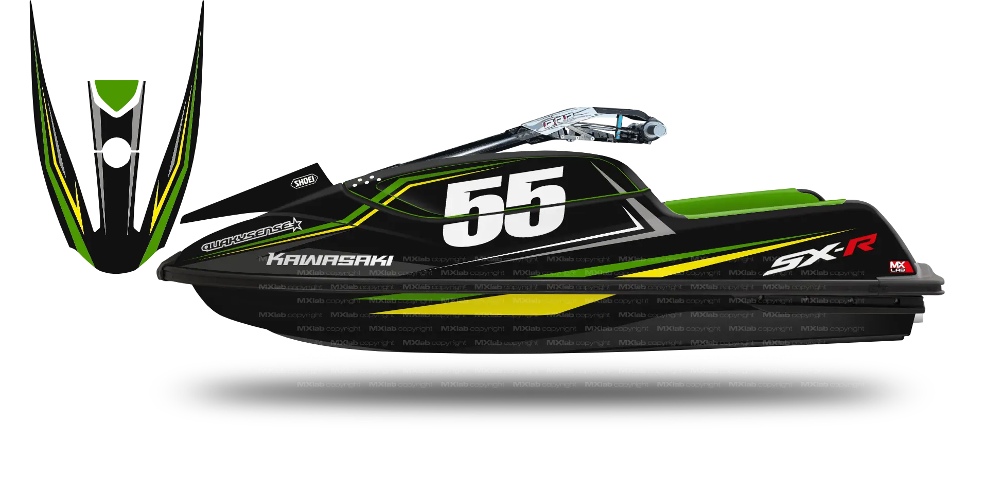 Kit déco jetski Kawasaki SXR 1500 LAB5 – Personnalisable – MXlab