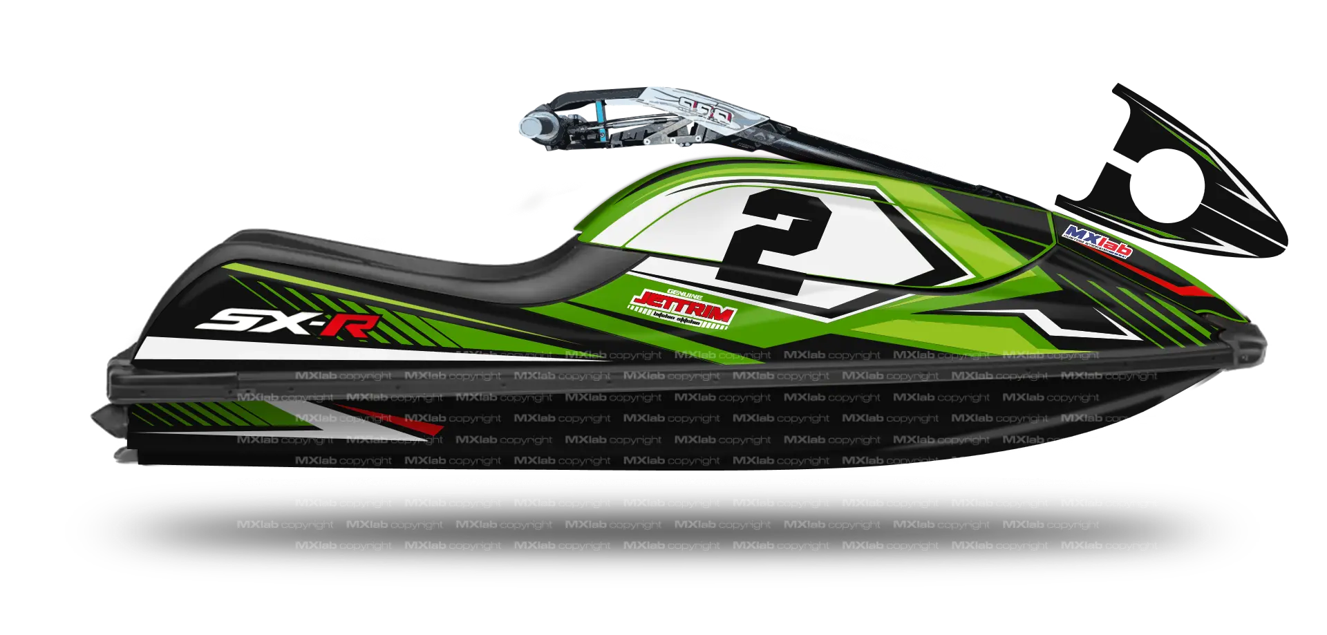 Kit déco jetski Kawasaki SXR 800 LAB2 – Personnalisable – MXlab